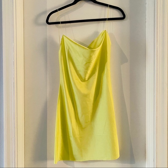 Miss Lola | Dresses | Lime Green Slip | Poshmark